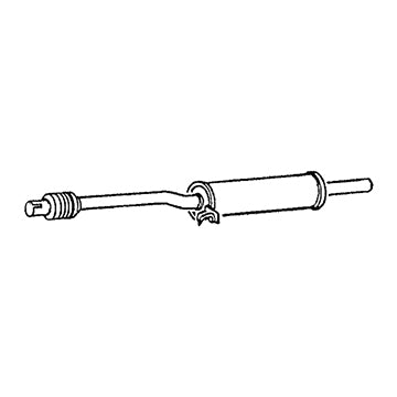 (1) VW214G Klarius Centre Silencer for models with catalyst 2G,AAU,AAV ...